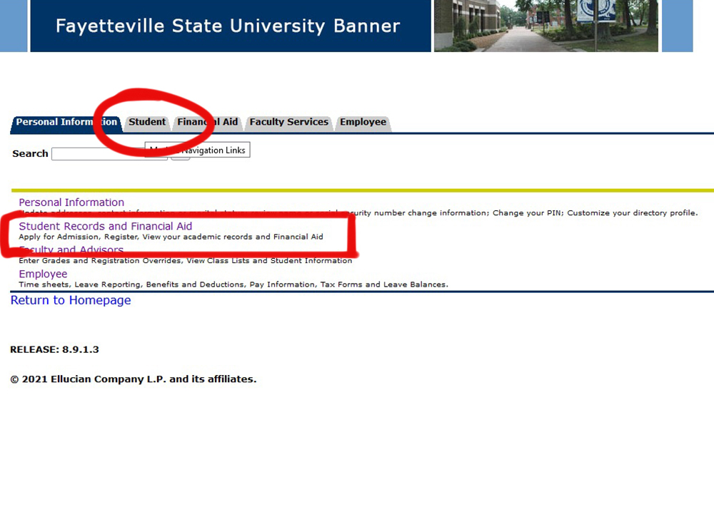Registering for Classes at Fayetteville State University